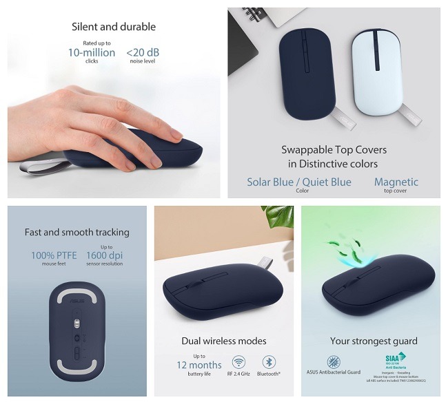 ASUS unveils Marshmallow KW100 wireless keyboard and MD100 mouse ...