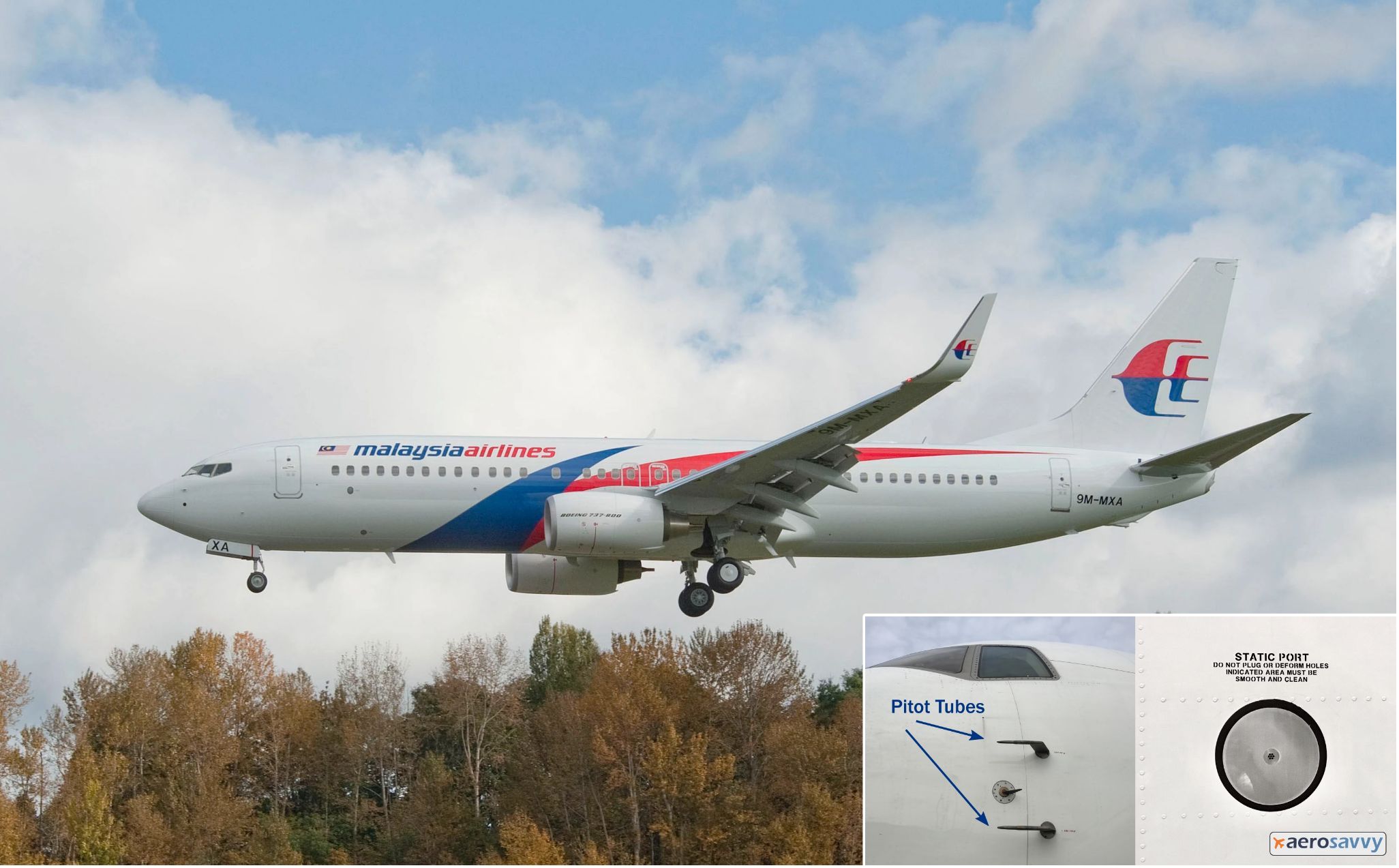 Malaysia Airlines aircraft suddenly lost altitude due to pitot-static ...