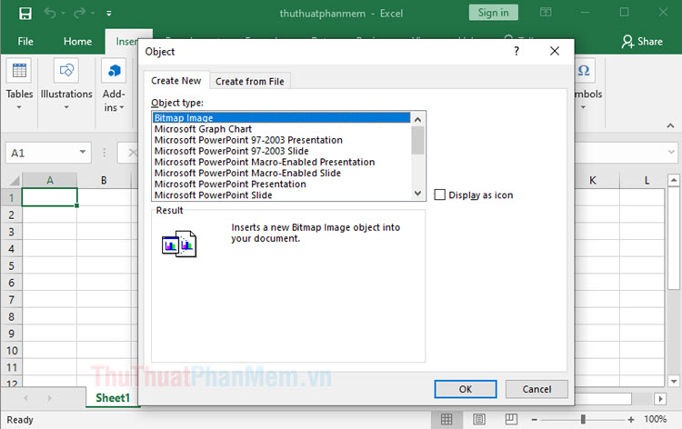 Inserting and Attaching Files in Excel