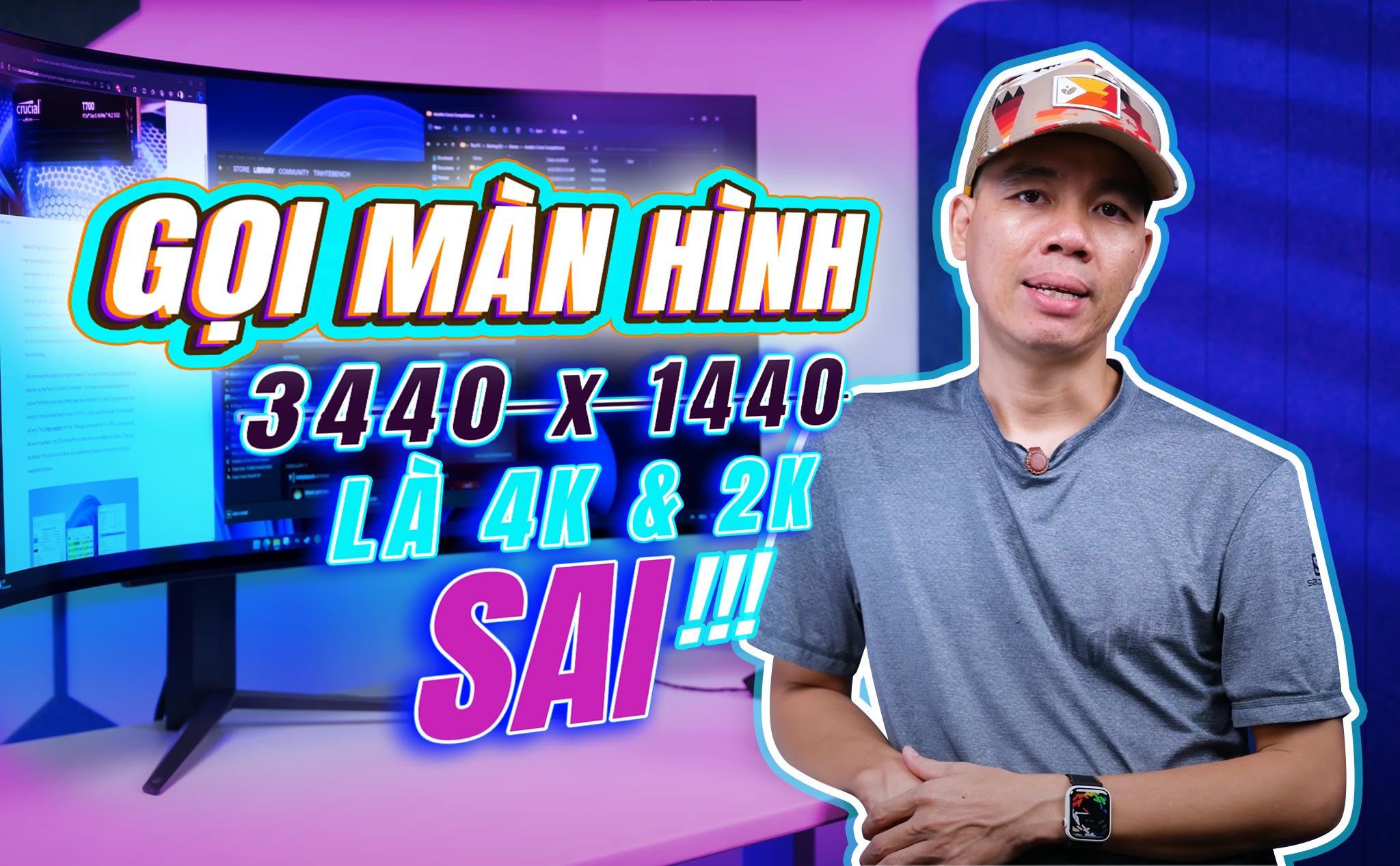 When discussing screen resolutions, labeling a 3440x1440 monitor as 4K ...