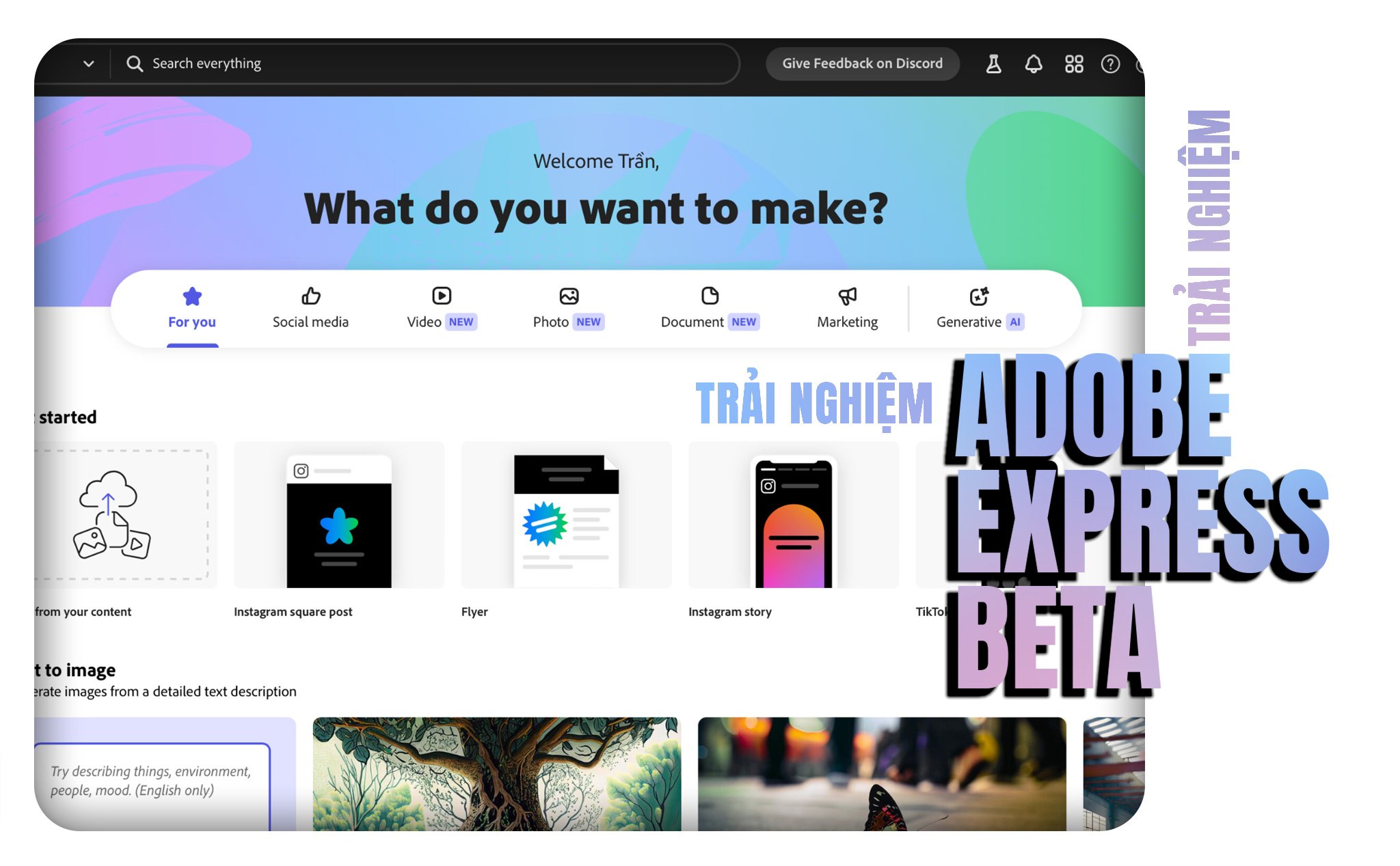 Trải nghiệm Adobe Express Beta: đơn giản và có nhiều mẫu template đẹp