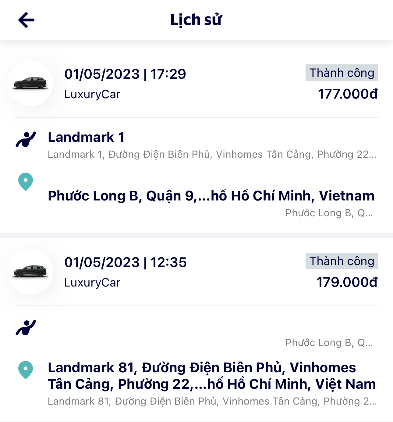 Đánh giá dịch vụ taxi xanh SM của Vin