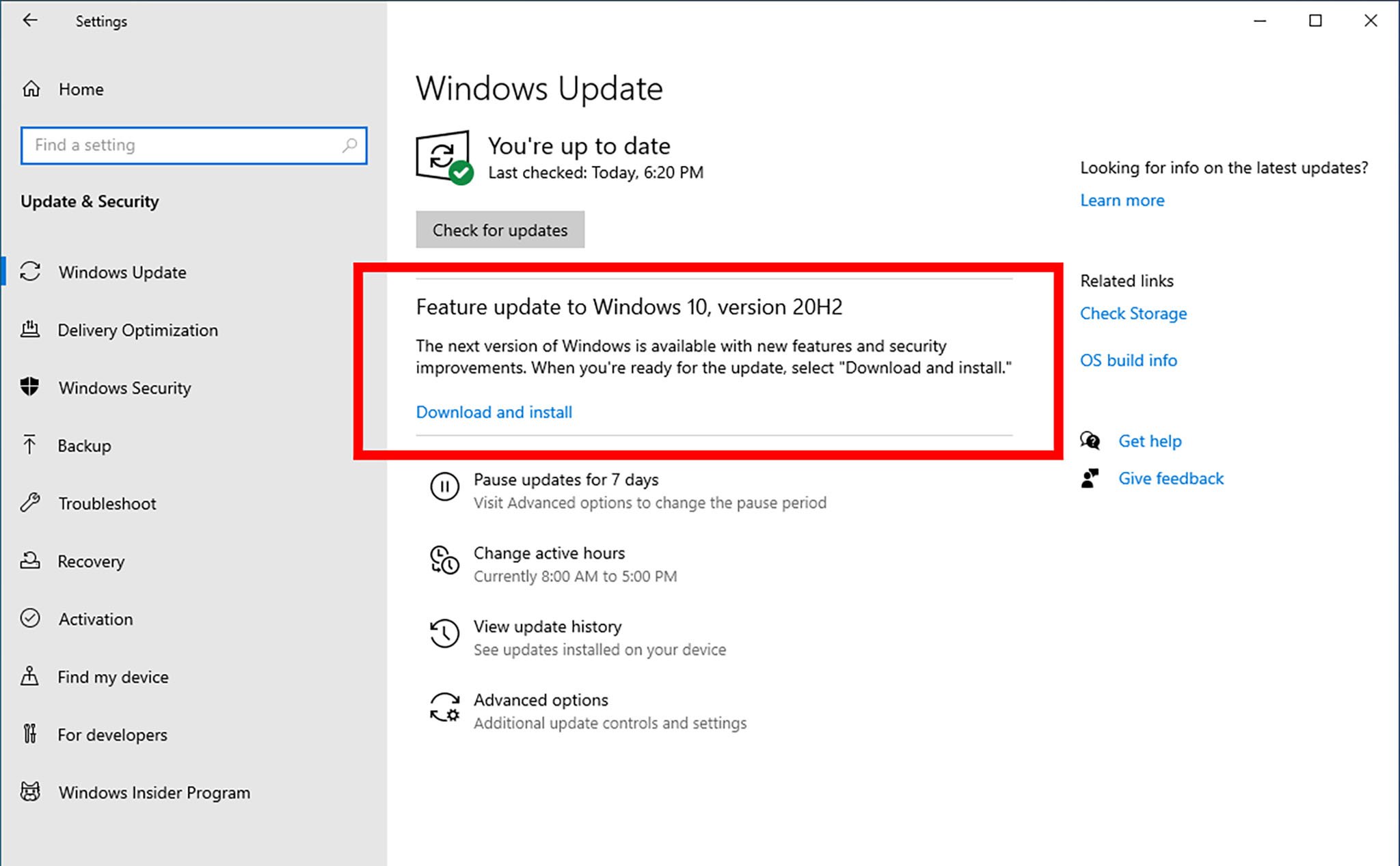Microsoft công bố Windows 10 20H2, hiện đã có mặt trên Release Preview