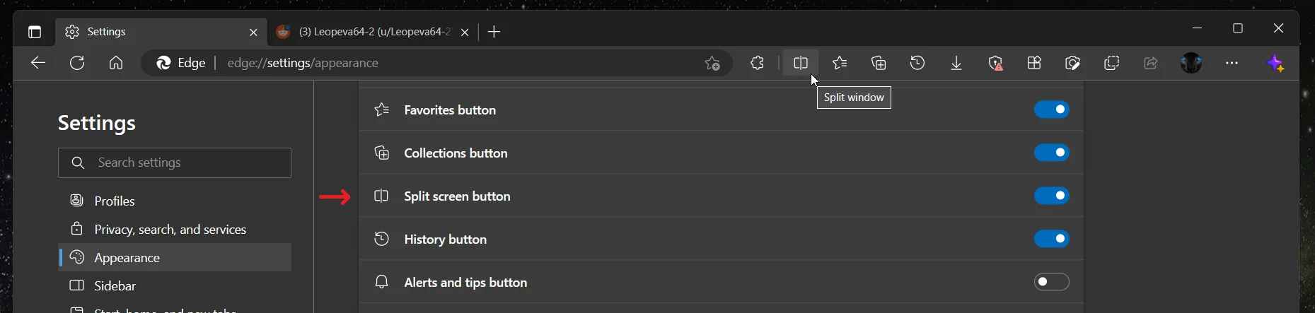 Microsoft experimenting with Split window feature on Edge Canary - 2 ...