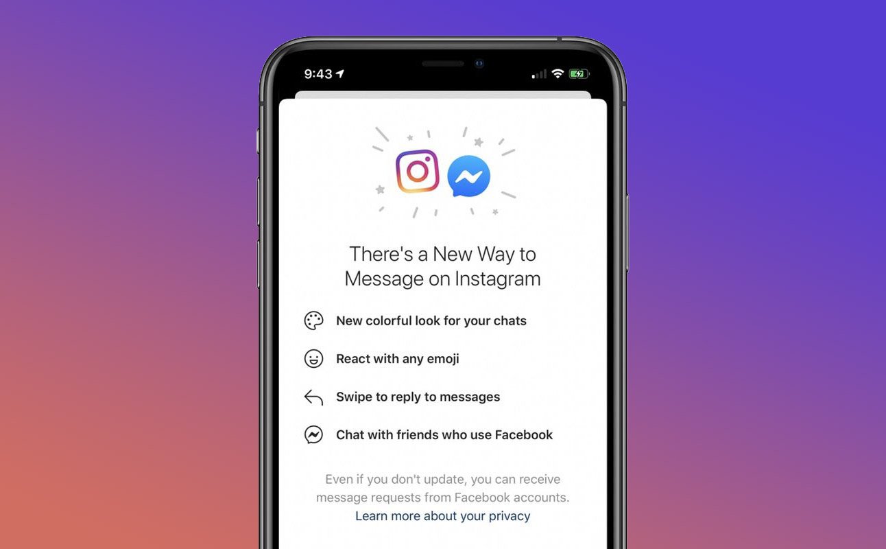 Instagram begins testing integrated chat with Facebook Messenger.