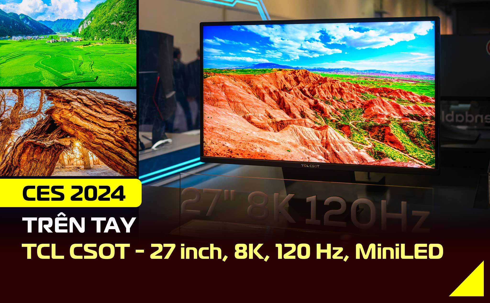 Trải nghiệm TCL CSOT: Màn hình 27 inch, 8K, 120 Hz, công nghệ tân tiến IGZO HFS