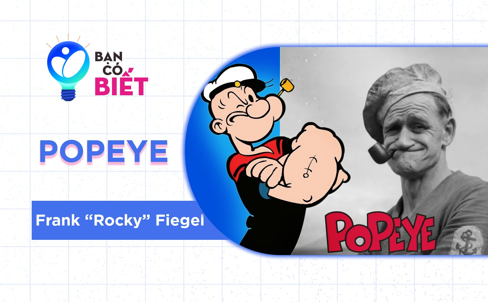 Có điều thú vị: nhân vật hoạt hình nổi tiếng Popeye có nguồn cảm hứng ...