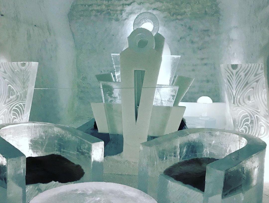 A frosty retreat in Sweden, the ice hotel exclusively welcomes guests ...