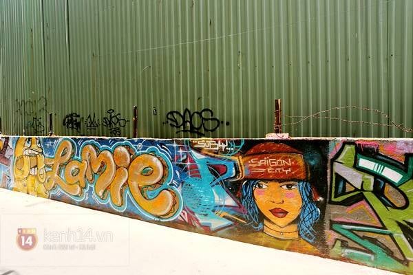 Exploring the unique Graffiti alley amidst Saigon's heart