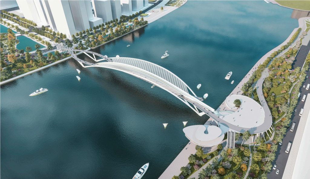 Saigon finalizes design for coconut leaf-shaped pedestrian bridge ...