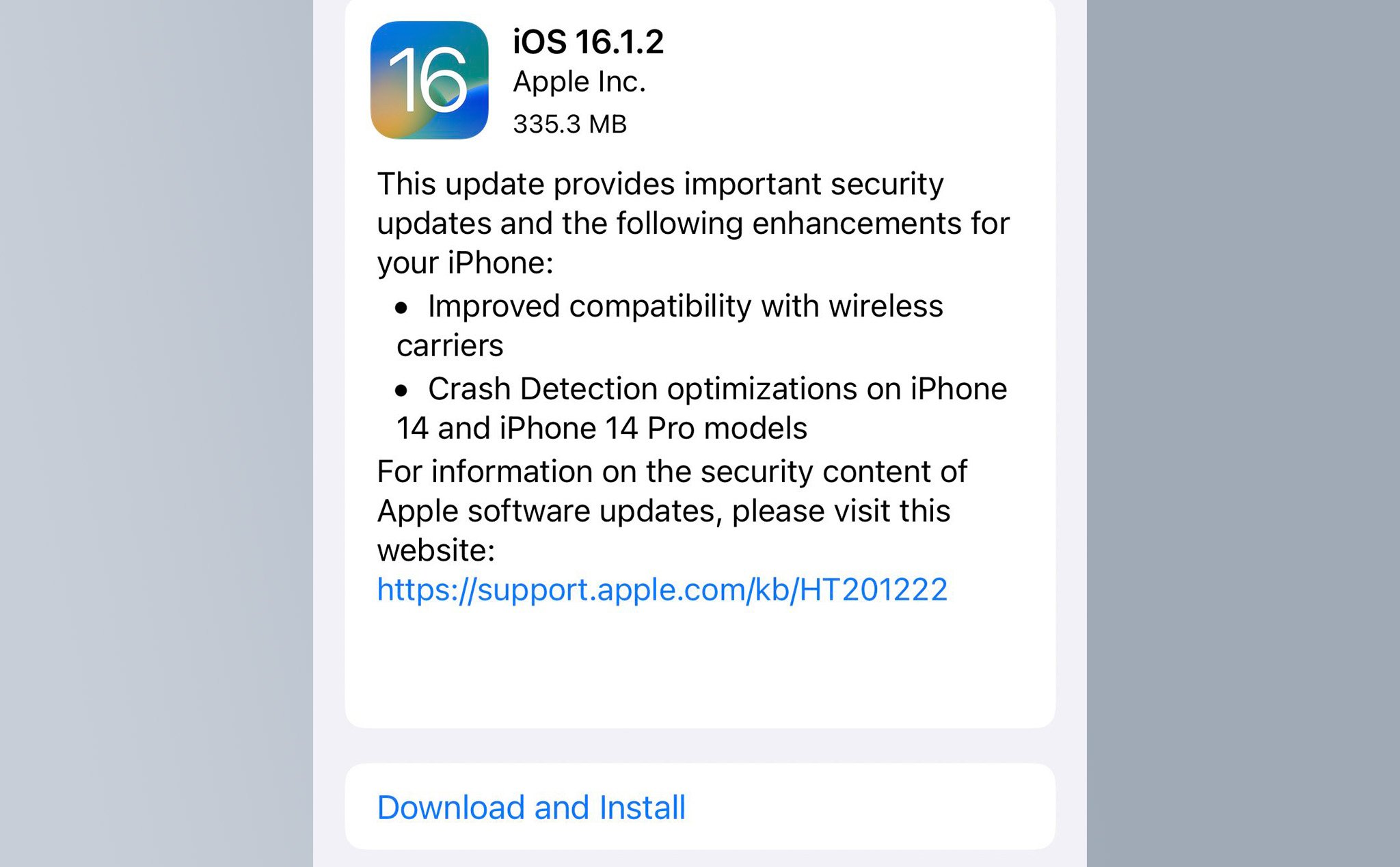 iOS 16.1.2 - Bản Cập Nhật Siêu Nhỏ, Hãy Nhanh Tay Cập Nhật Ngay! | Tác giả: Mikeknowsme