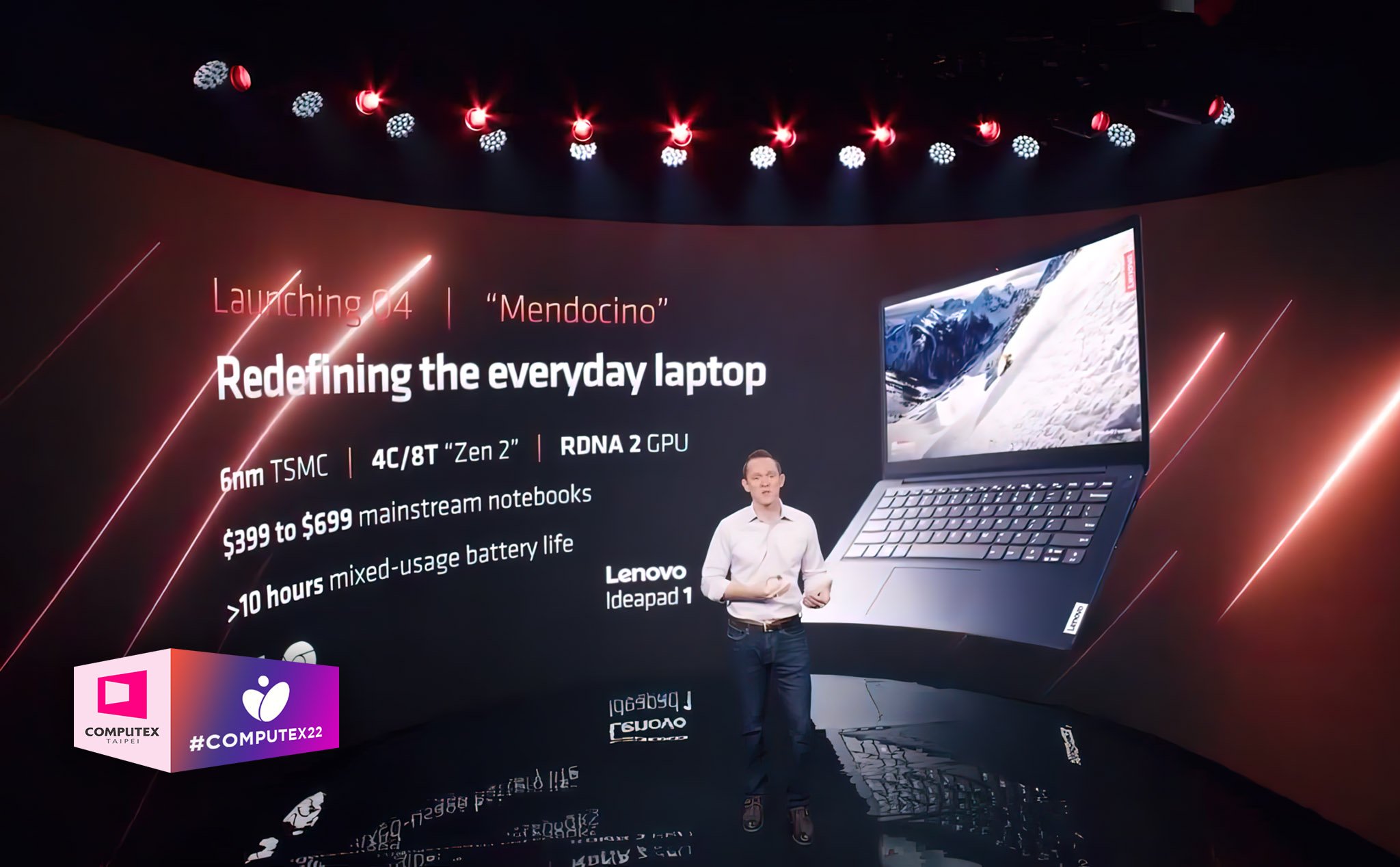 Sự kiện Computex 2022: AMD Ryzen 6000 'Mendocion': APU giúp laptop giá phải chăng đạt thời lượng ...