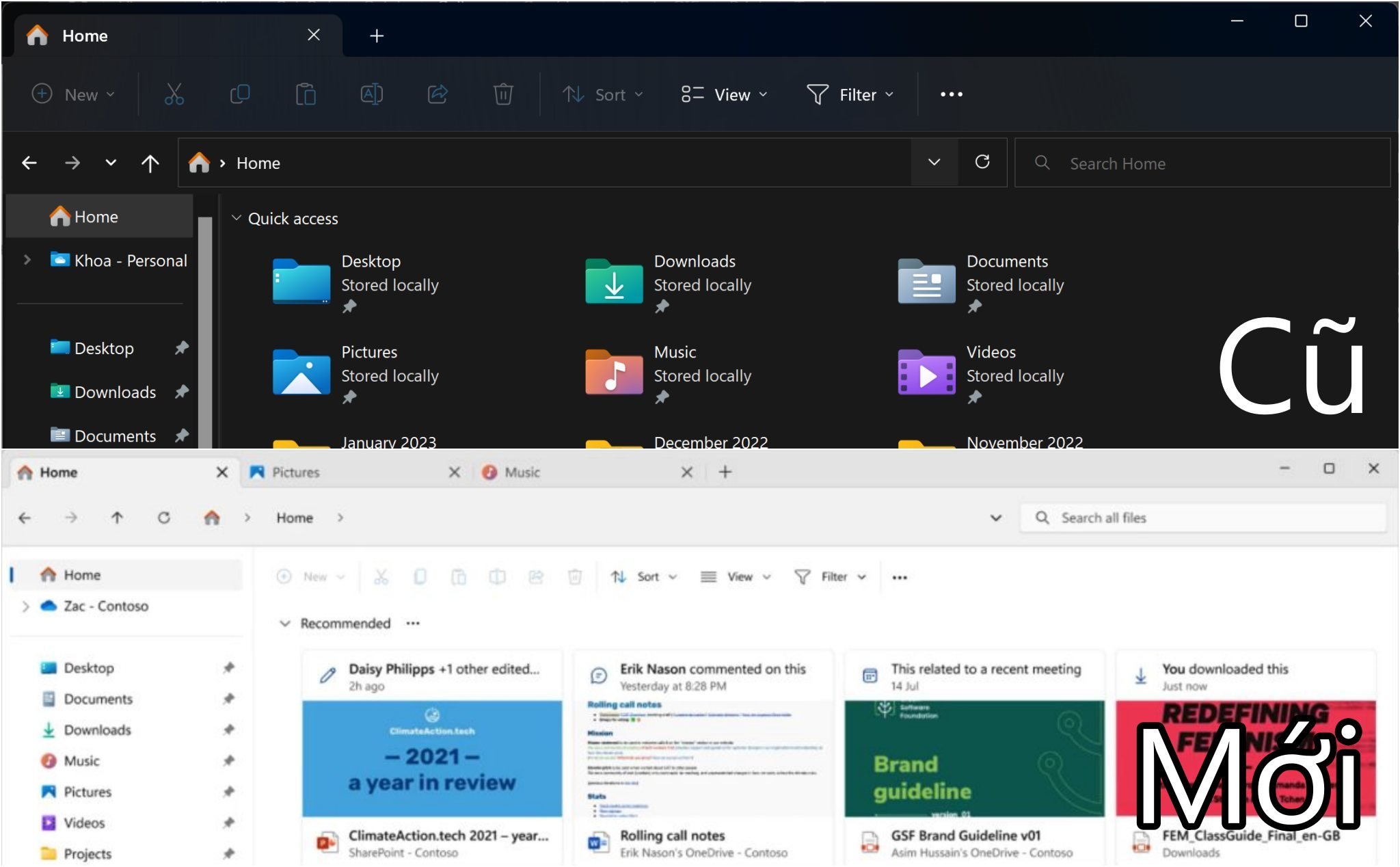 File Explorer được làm mới hoàn toàn bởi Microsoft, tích hợp sâu hơn ...