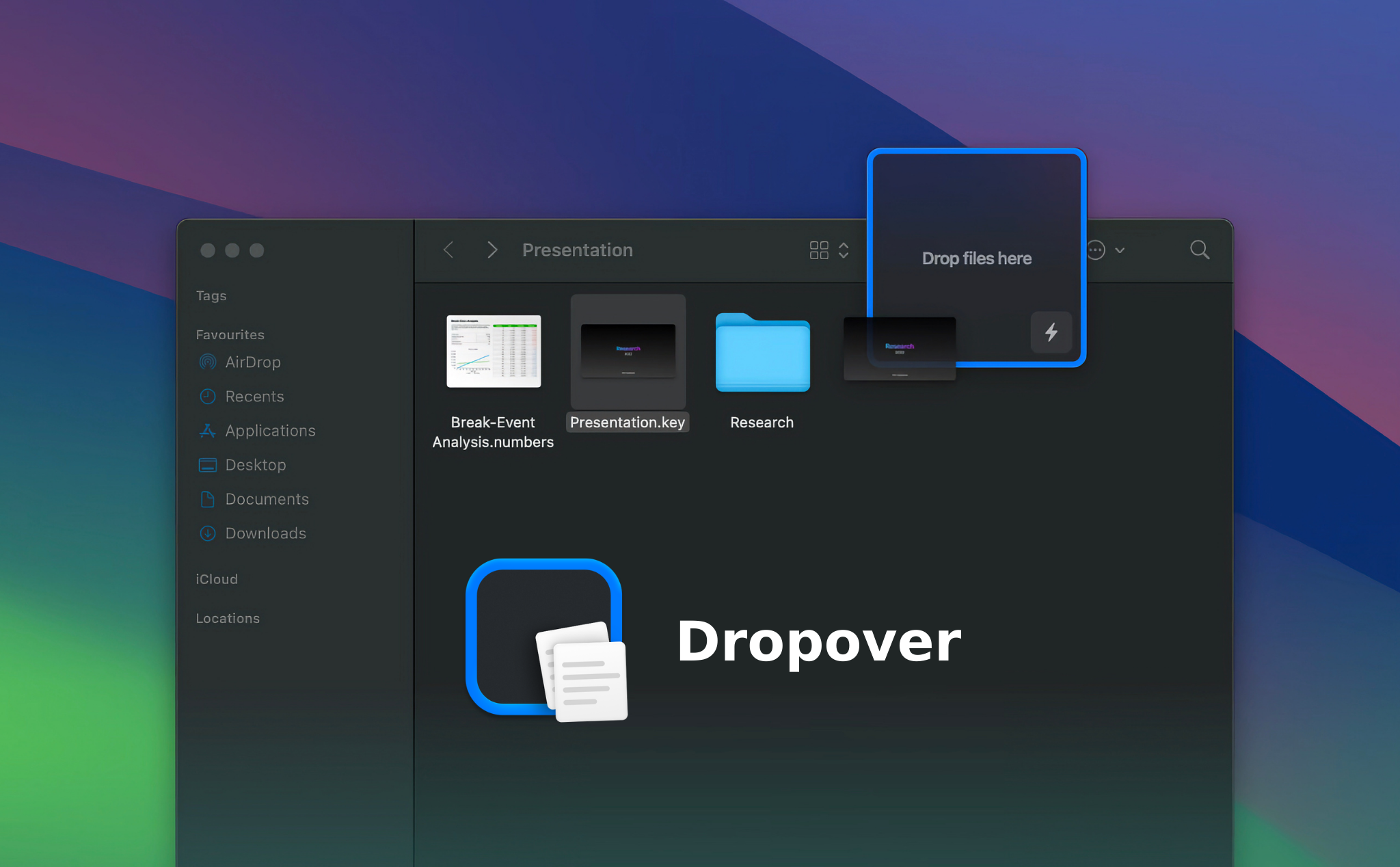 Khám phá Dropover: ứng dụng tận dụng triệt để tính năng kéo và thả trên Mac