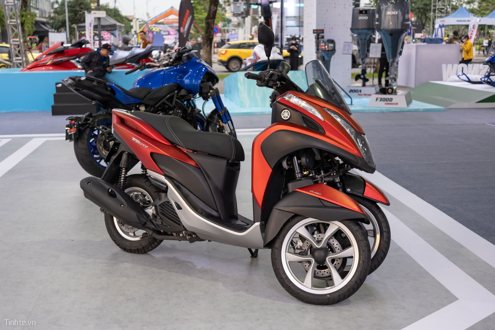 Ảnh đẹp của Yamaha Tricity đang được trưng bày tại Việt Nam