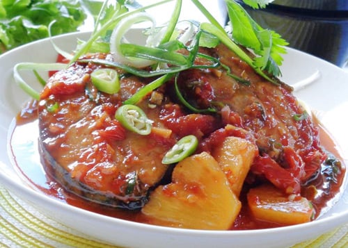 Delight in the tantalizing recipe of braised tuna with fragrant ...