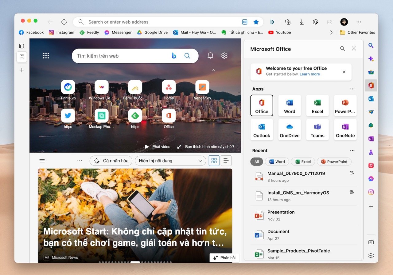 Trải nghiệm ưu việt của Sidebar trên Microsoft Edge: Linh hoạt, nhanh ...