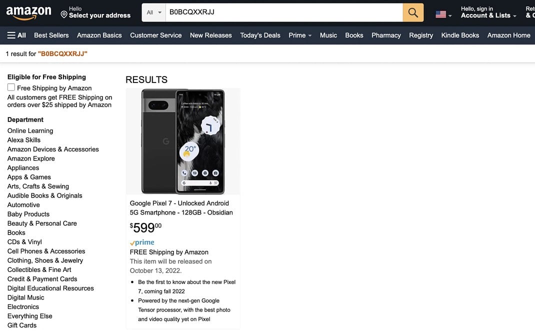 Pixel 7 trình làng trên Amazon: giá chỉ 599 USD cho phiên bản thường, sẵn sàng lên kệ vào ngày ...