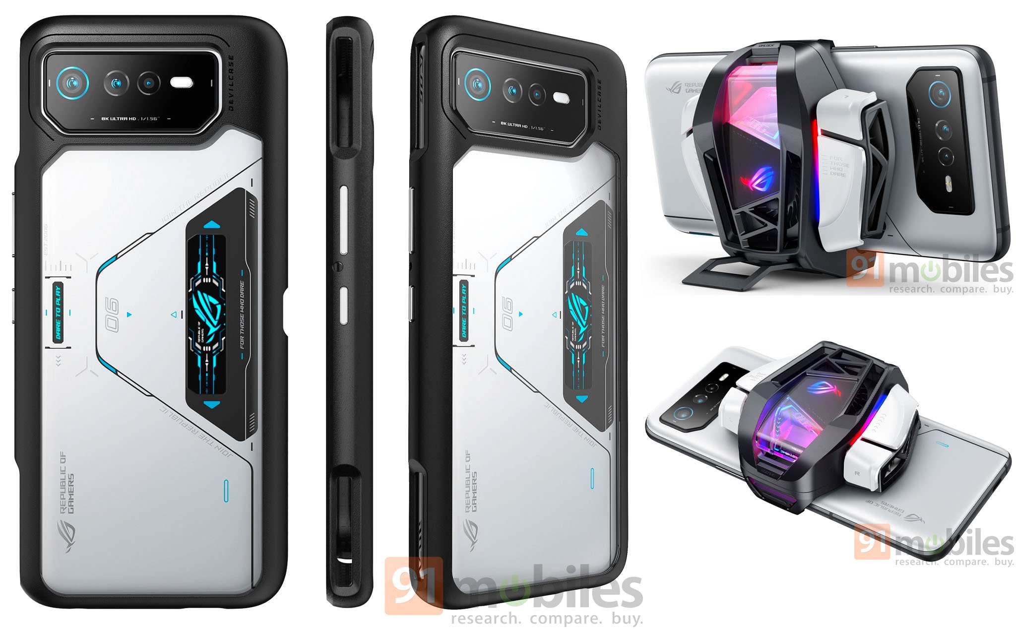 Hình ảnh rò rỉ của ASUS ROG Phone 6: Phần lưng được thiết kế cắt xẻ ...