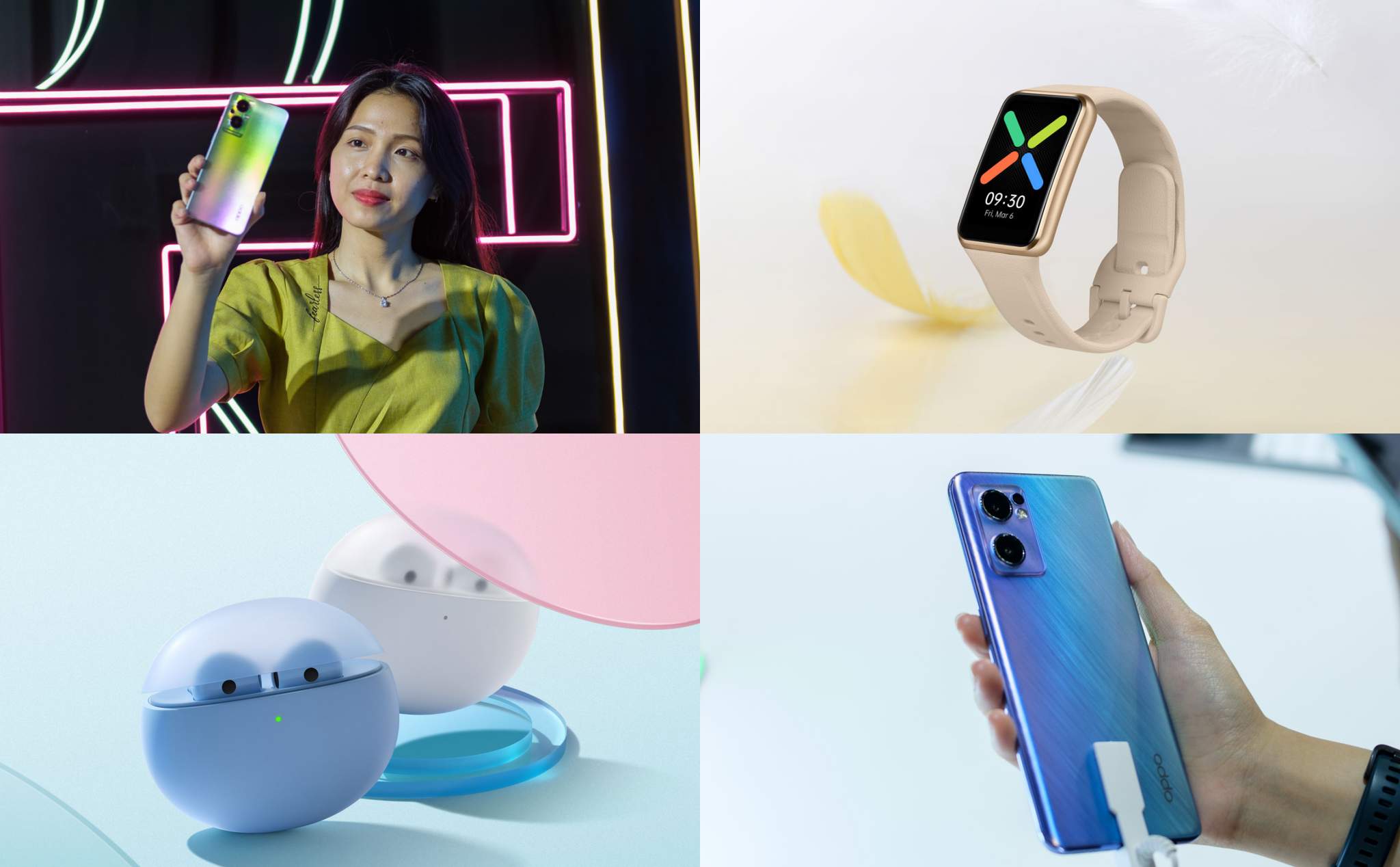 OPPO công bố Reno7 Series 5G, Watch Free và tai nghe Enco Air2