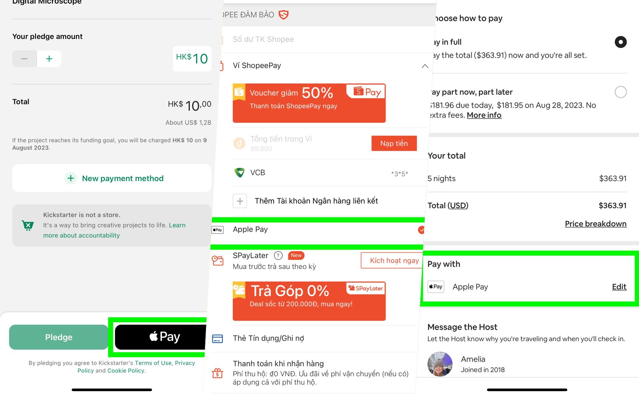Khám phá ngay những ứng dụng tuyệt vời hỗ trợ Apple Pay tại Việt Nam: Shopee và AirBnb đã sẵn ...