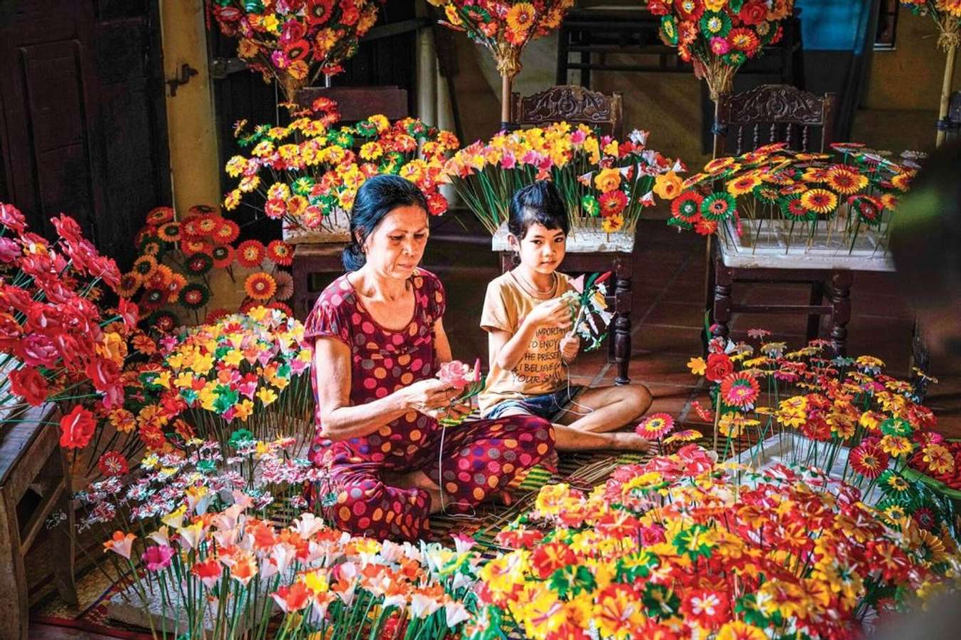 Discovering Thanh Tien Paper Flower Village - Essence of Ancient Hue
