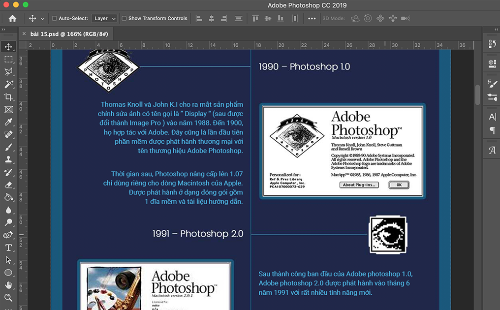 [Infographic] Hành trình 30 năm của Adobe Photoshop