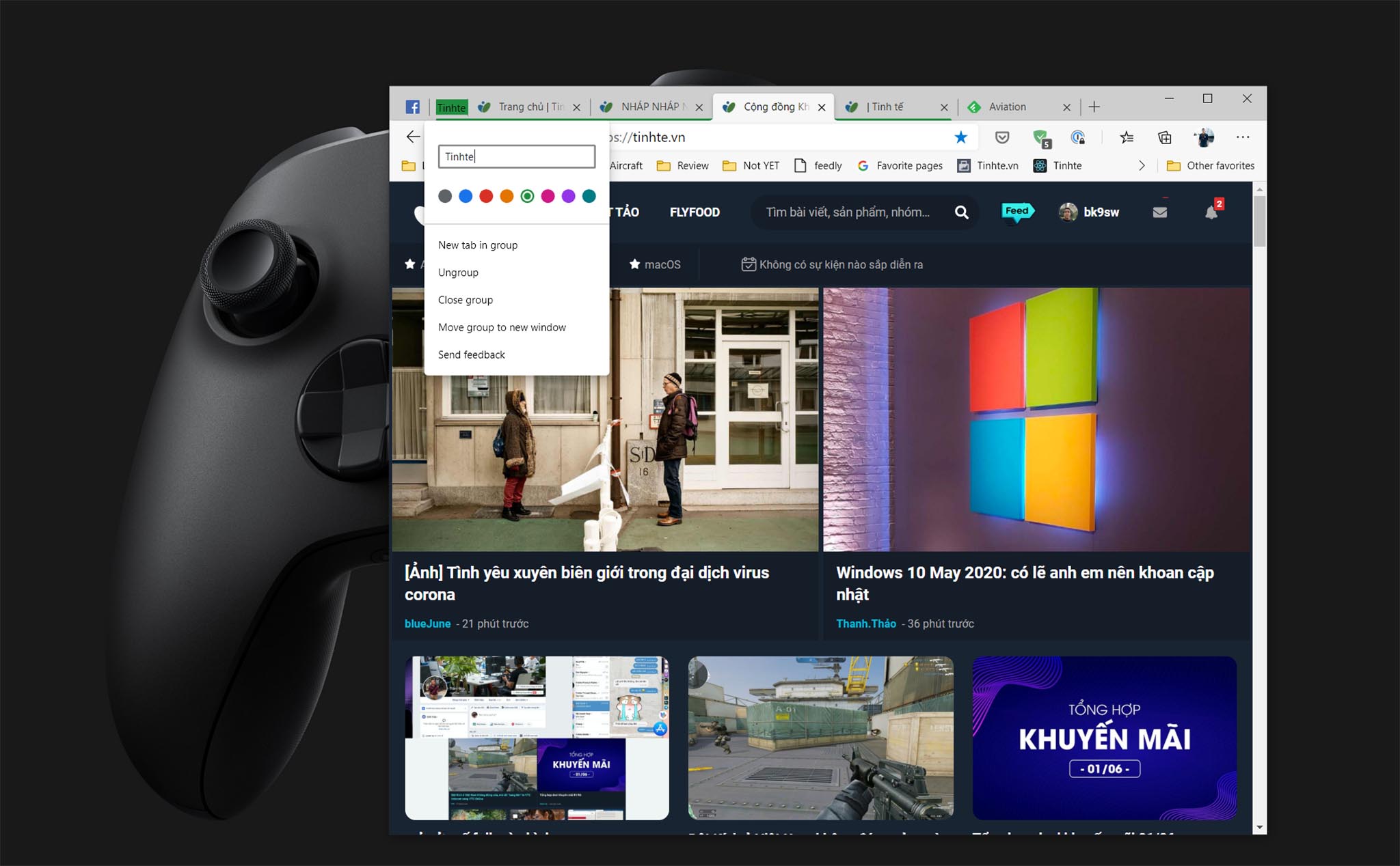Anh em đã trải nghiệm Tab Groups trên Microsoft Edge chưa?