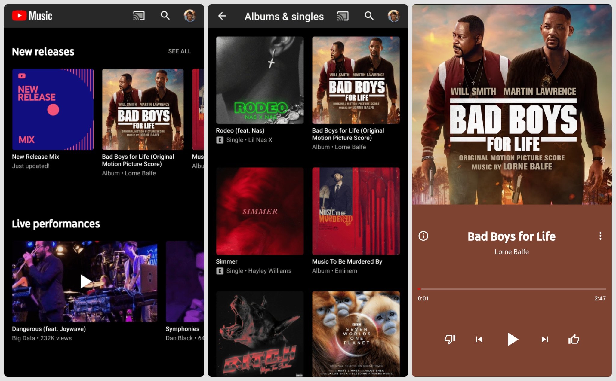 YouTube Music đã cập nhật thêm mục Danh sách Phát Mới với các Album ...