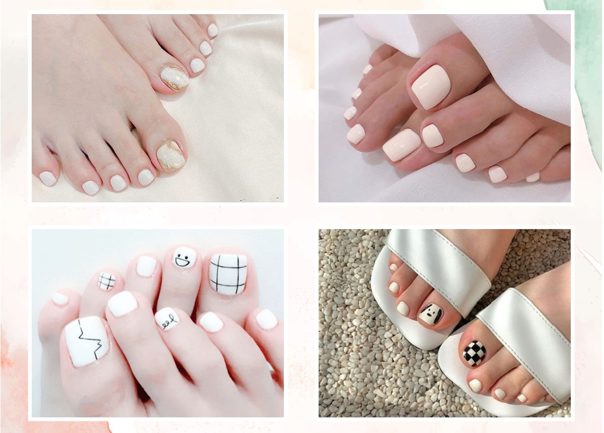 Explore Elegant White Pedicure Nail Designs for Ladies | Mytour
