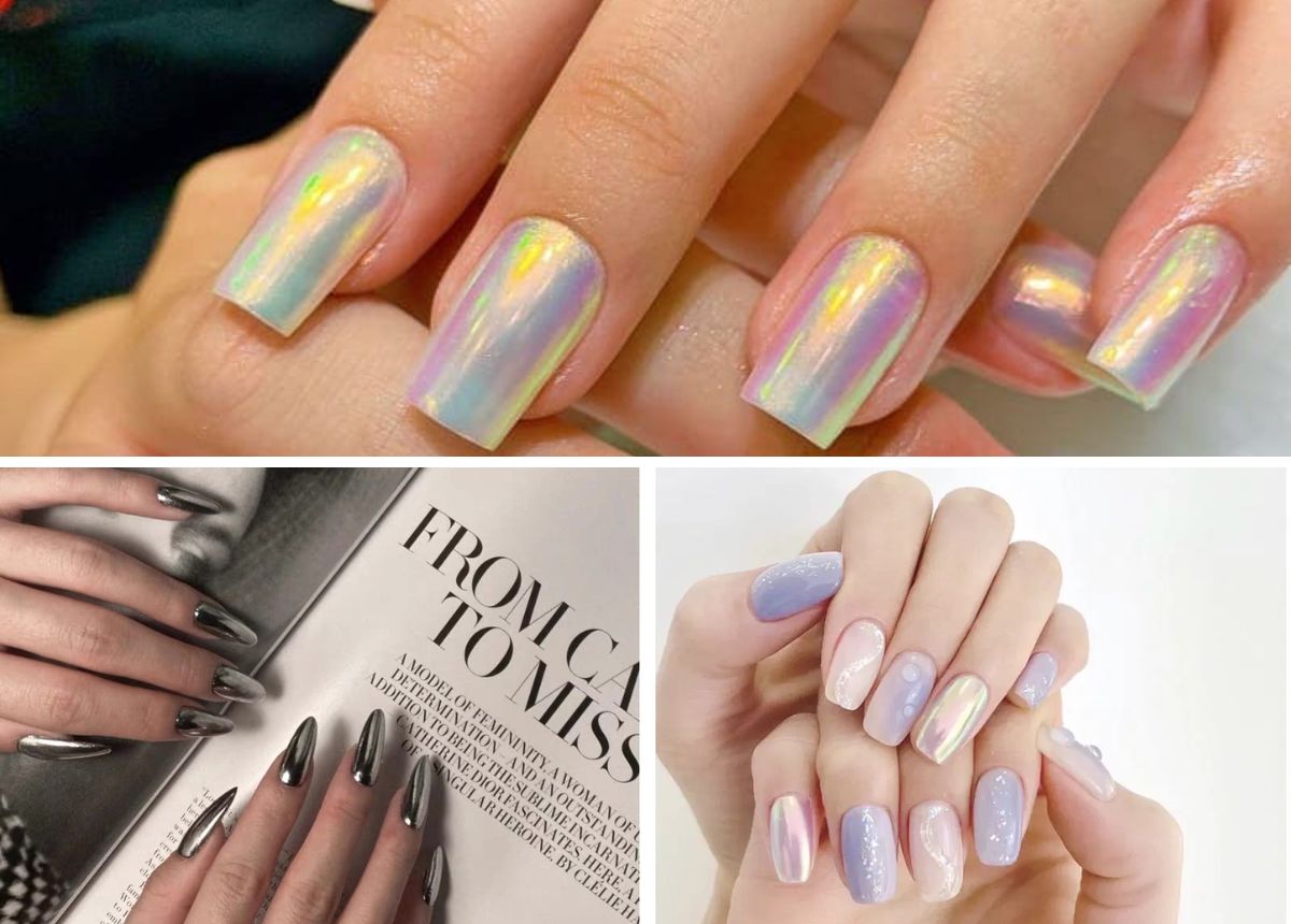 12+ Stunning Mirror Nail Designs, Must-Have in 2024 | Mytour