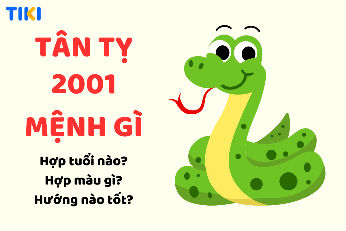 What is the destiny of Tân Tỵ born in 2001? Which ages, colors, and ...
