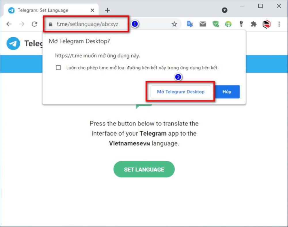 Guide to Installing Telegram in Vietnamese on Android, PC | Mytour