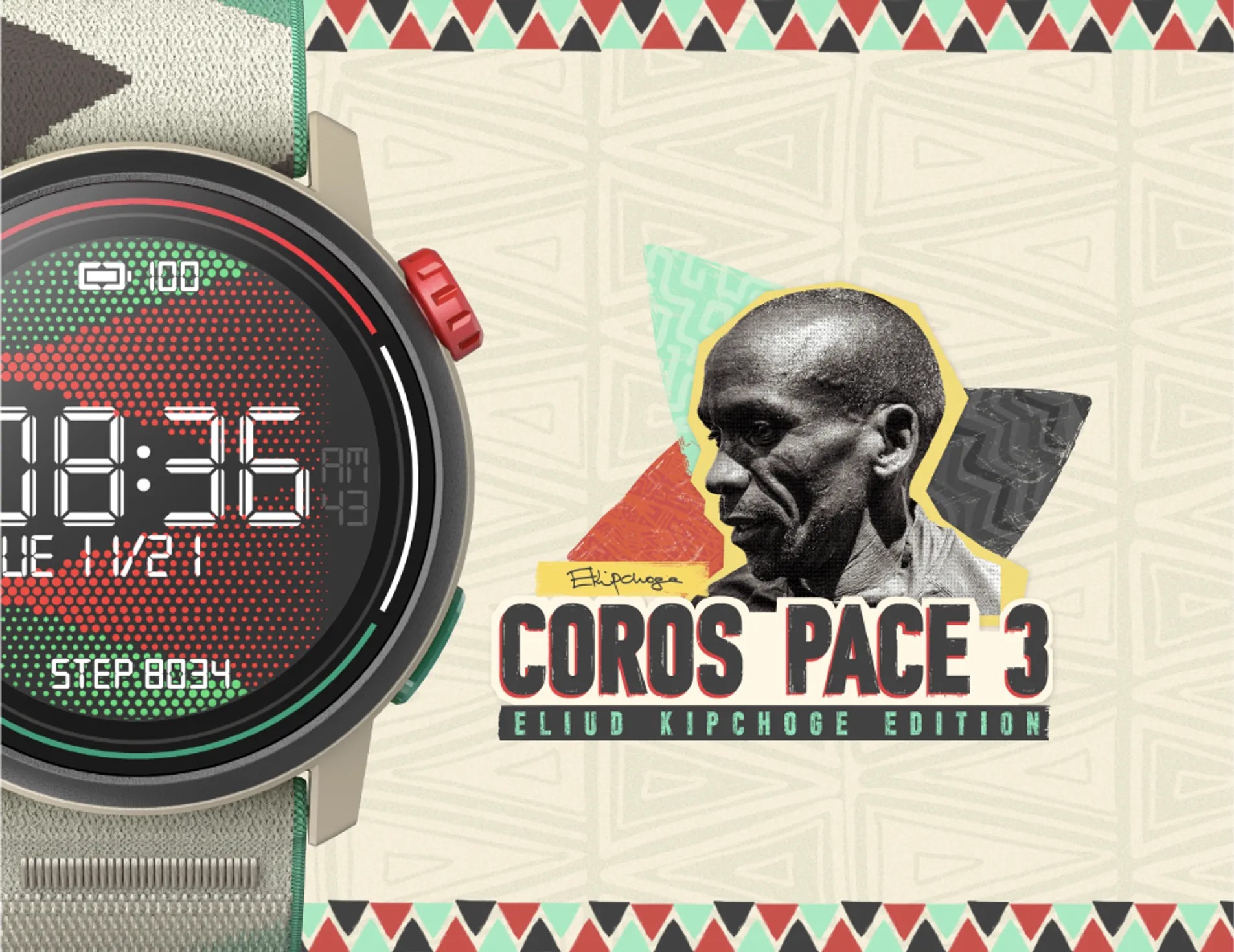 Coros unveils the Eliud Kipchoge Edition of Pace 3, honoring the ...