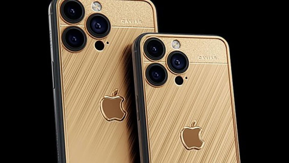 Introducing the iPhone 15 edition by Caviar, featuring an 18K gold back, starting at $9,000.