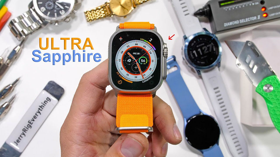 How durable is the sapphire glass of Apple Watch Ultra compared to its ...