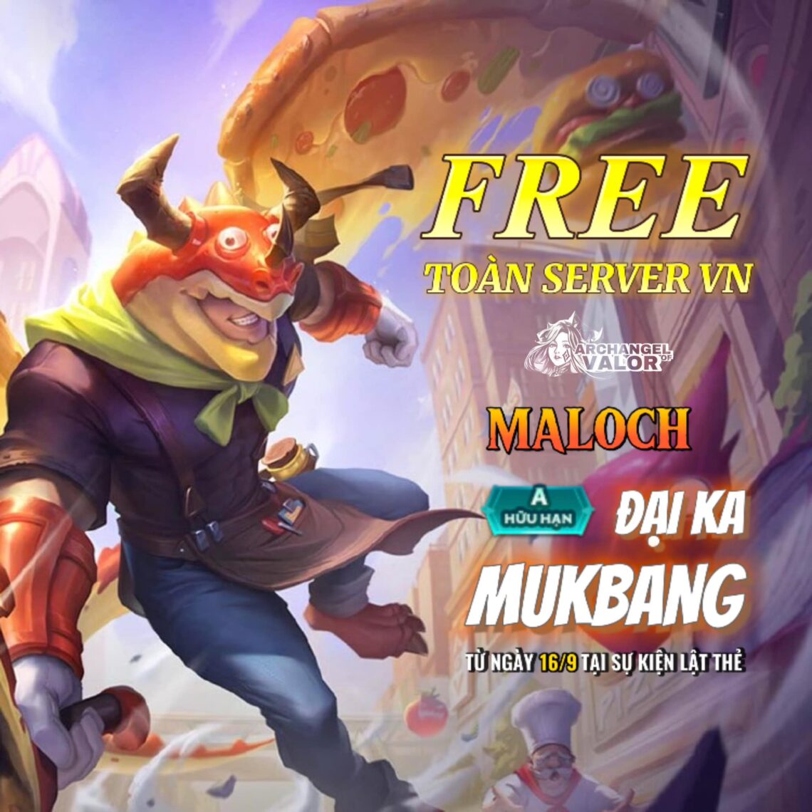 Liên Quân once again offers an exquisite free skin for Maloch to the ...