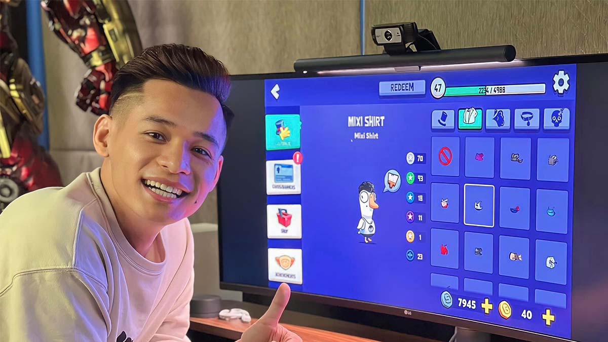 Độ Mixi shows off his exclusive skin in Goose Goose Duck, nobody else ...