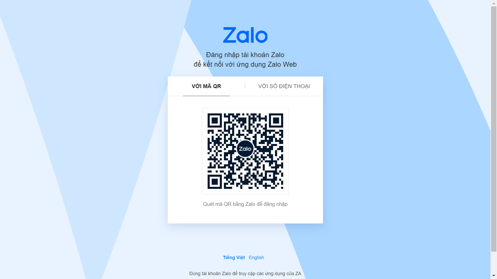 Sign in to Zalo using QR code on your phone, no verification code ...