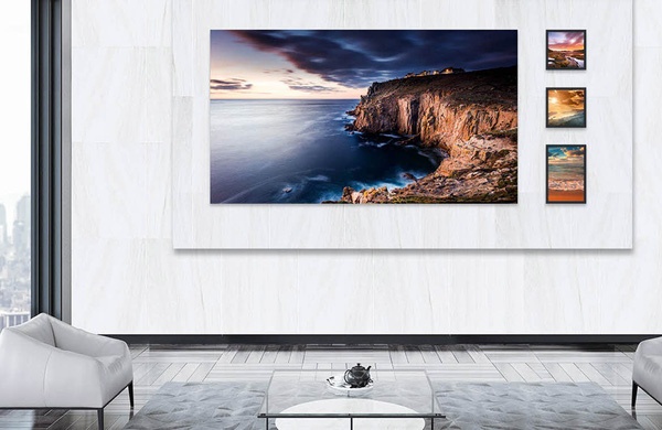Samsung unveils a TV as massive as... a wall