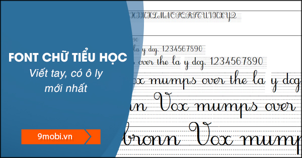 Download the primary school font HP001, a Vietnamese handwriting font ...
