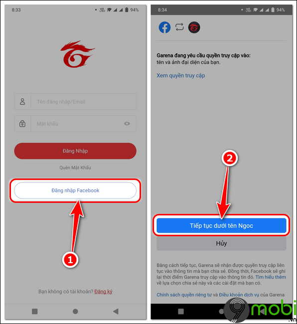 Simplest Method to Log into Garena via Mobile