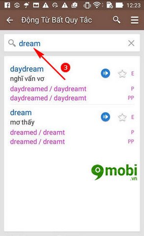 Explore irregular verbs in the TFLAT English-Vietnamese dictionary