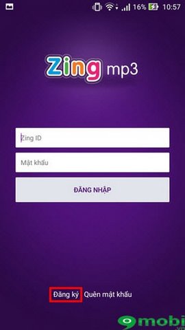 How to Register for Zing MP3 on iPhone and Android