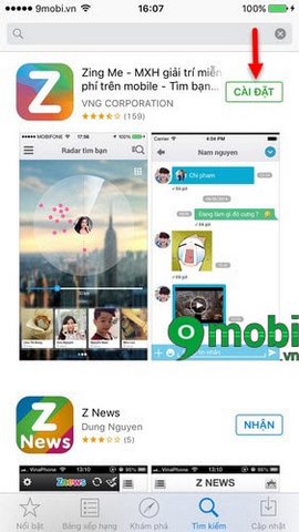 Download and Install Zing Me on iPhone, Android