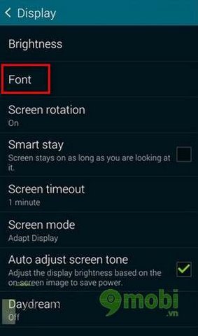 Samsung Galaxy S5 - Enhance Font Size