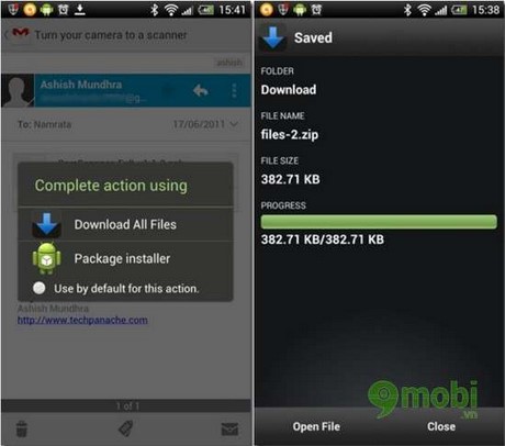 Download Attachments from Gmail on Android