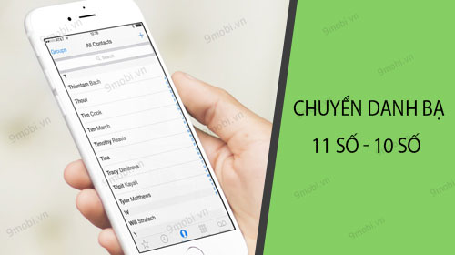 Converting 11-digit Contacts to 10-digit on iPhone
