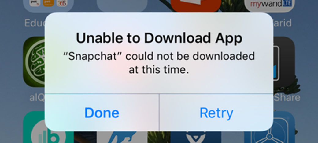 Fixing iPhone App Update Error: Unable to Download App