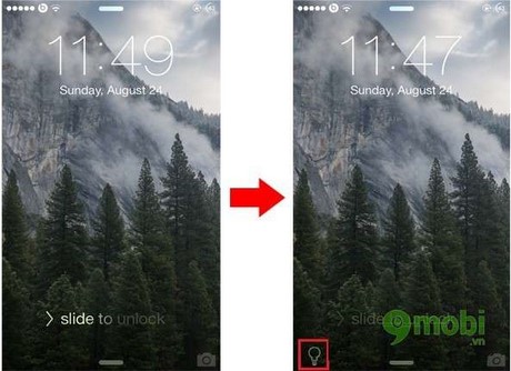 Quickly Activate Flashlight from Lock Screen on iPhone, iPad